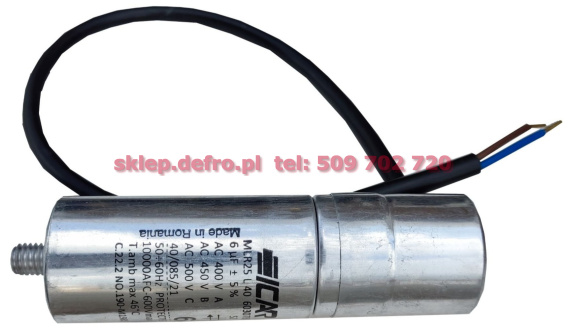 Kondensator 6μF do motoreduktora ABM